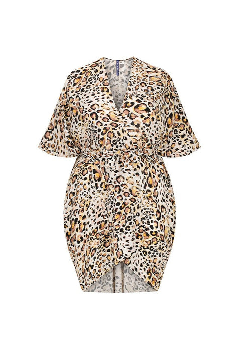 Snow Leopard Kaftan | Plus Size Beach Cover Up | Curvy Swimwear ...